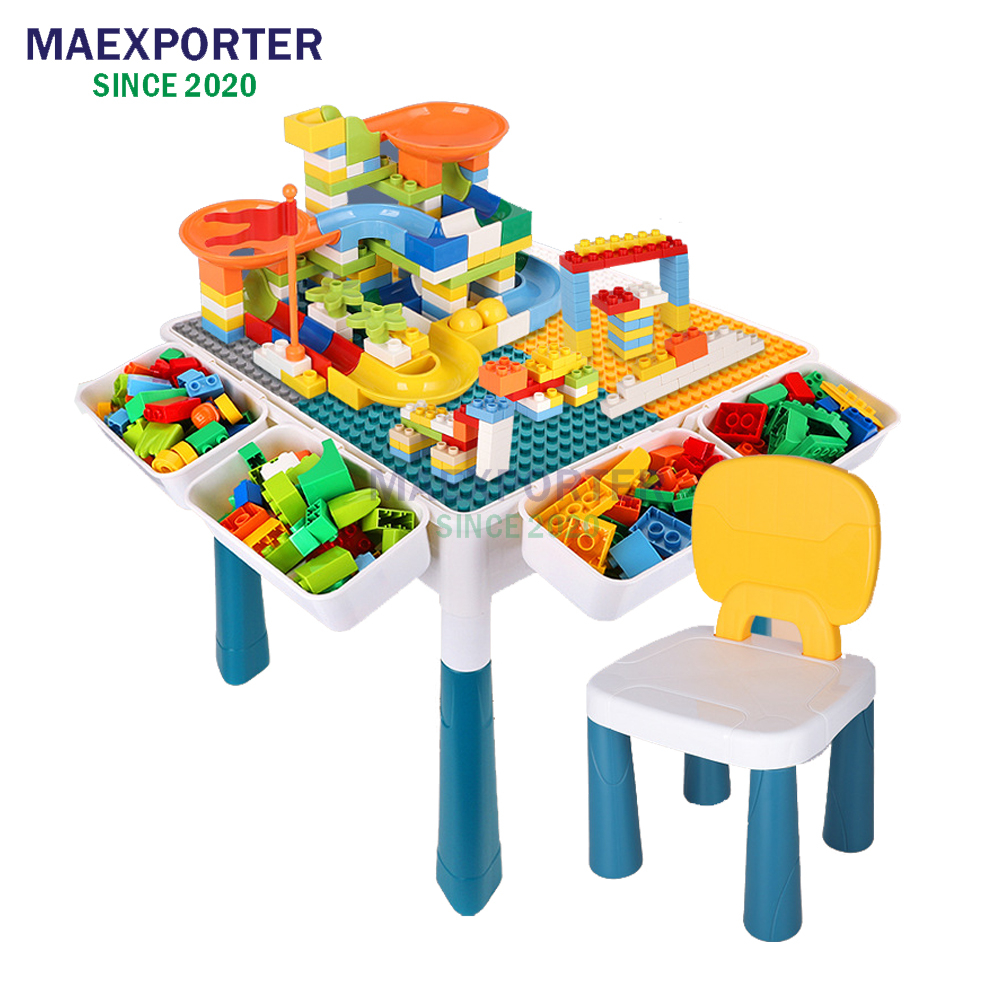 Multifunctional Large Block Table Building Blocks Table Learning/Study ...