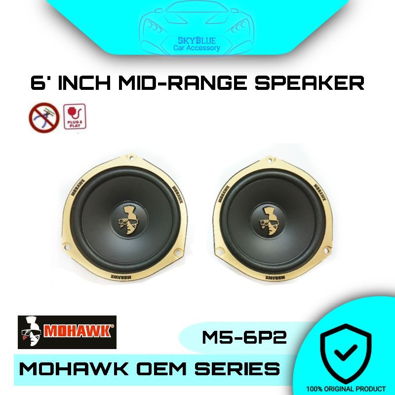 100% Original MOHAWK PLUG & PLAY OEM SERIES 6 inch Mid-Range Speaker | Shopee Malaysia