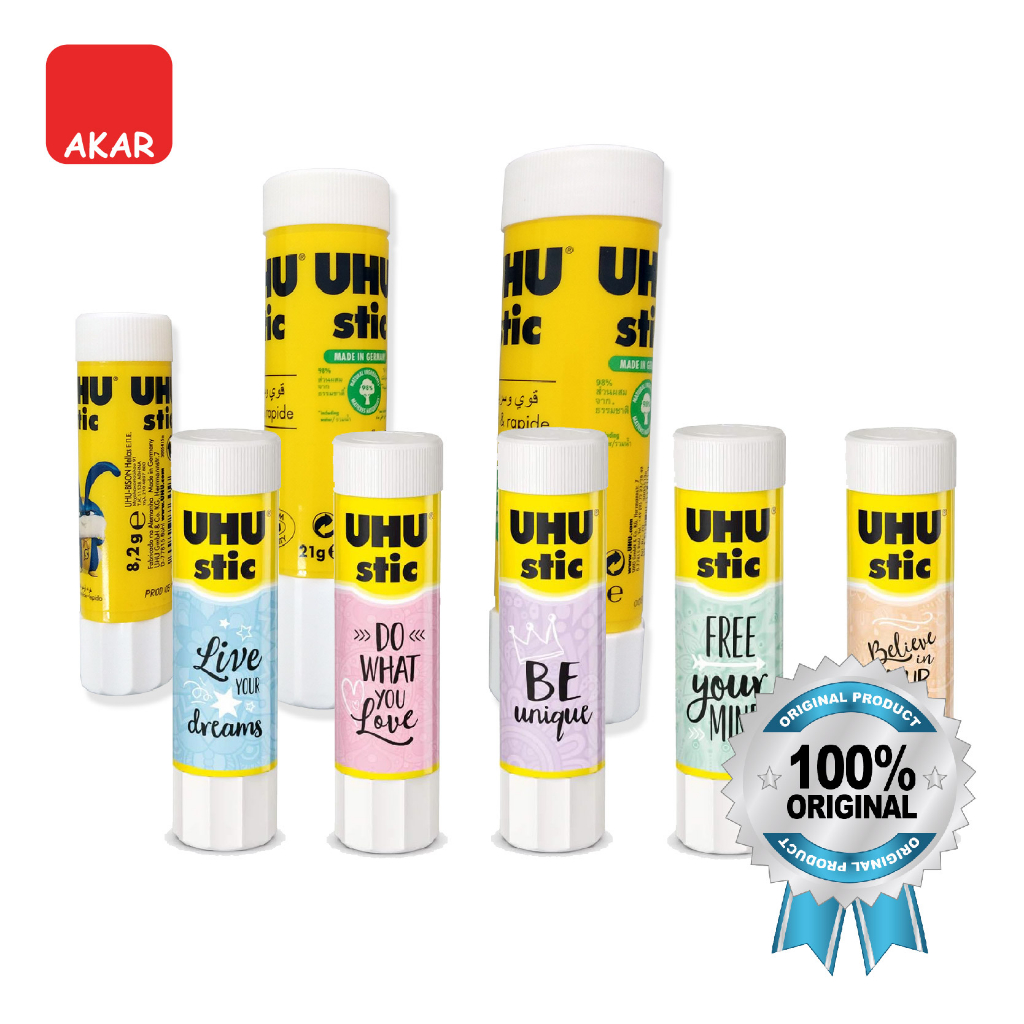 UHU Stic/ Glue Stic (8.2g/21g/40g) UHU 8.2g Pastel Limited Edition (1 ...