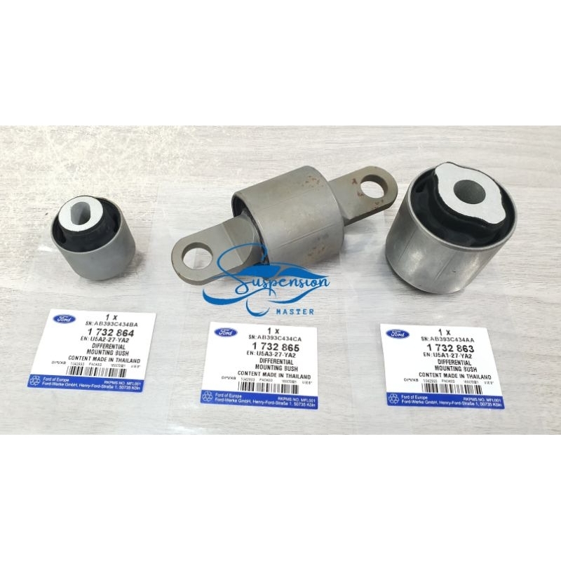 3 IN 1 SET - DIFFERENTIAL BUSH / AXLE CHASSIS BUSH - FORD RANGER T6 ...