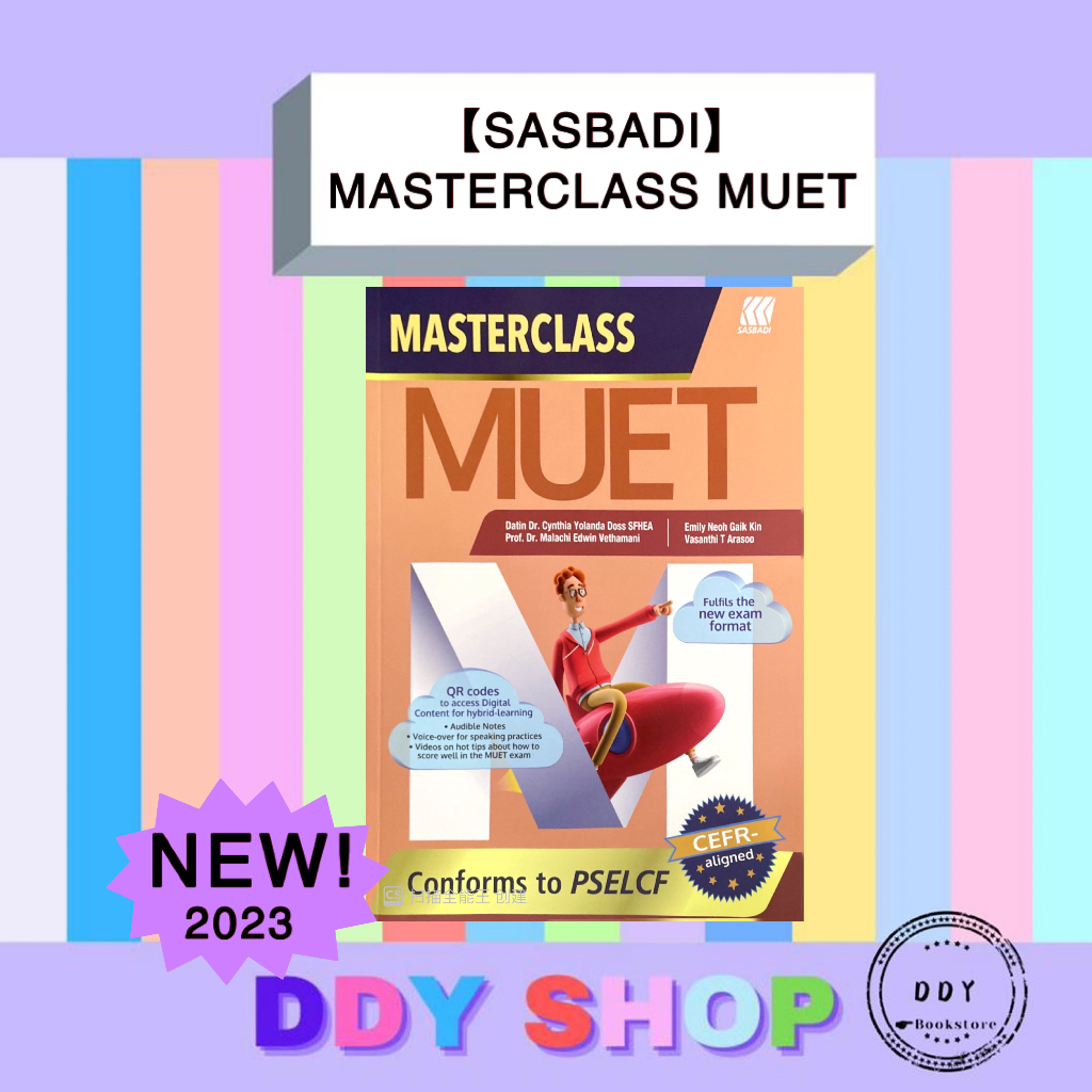 【Sasbadi】Masterclass MUET 2023 — Reference MUET CEFR-aligned | Shopee ...