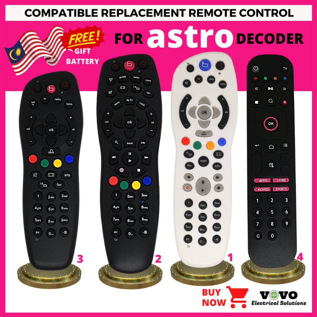 ASTRO Compatible Replacement Remote Control Beyond PVR Ultra Ulti Njoi ...