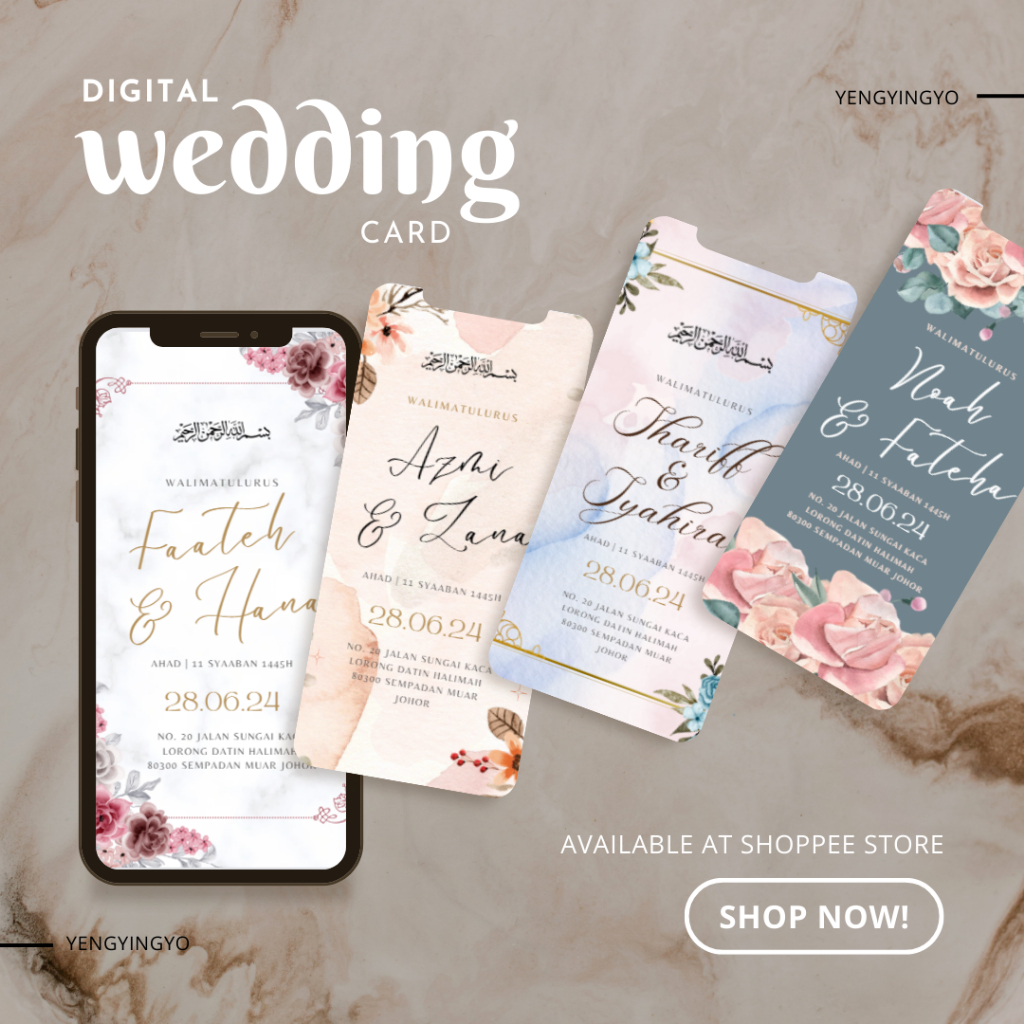 digital wedding card | kad kahwin digital | kad kahwin online | kad kahwin murah | kad jemputan ...