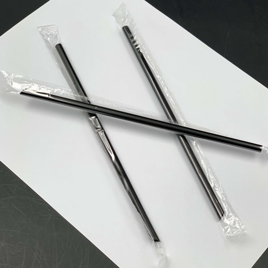 Black Straight Straw [ 100pcs ] Individual Pack | Shopee Malaysia