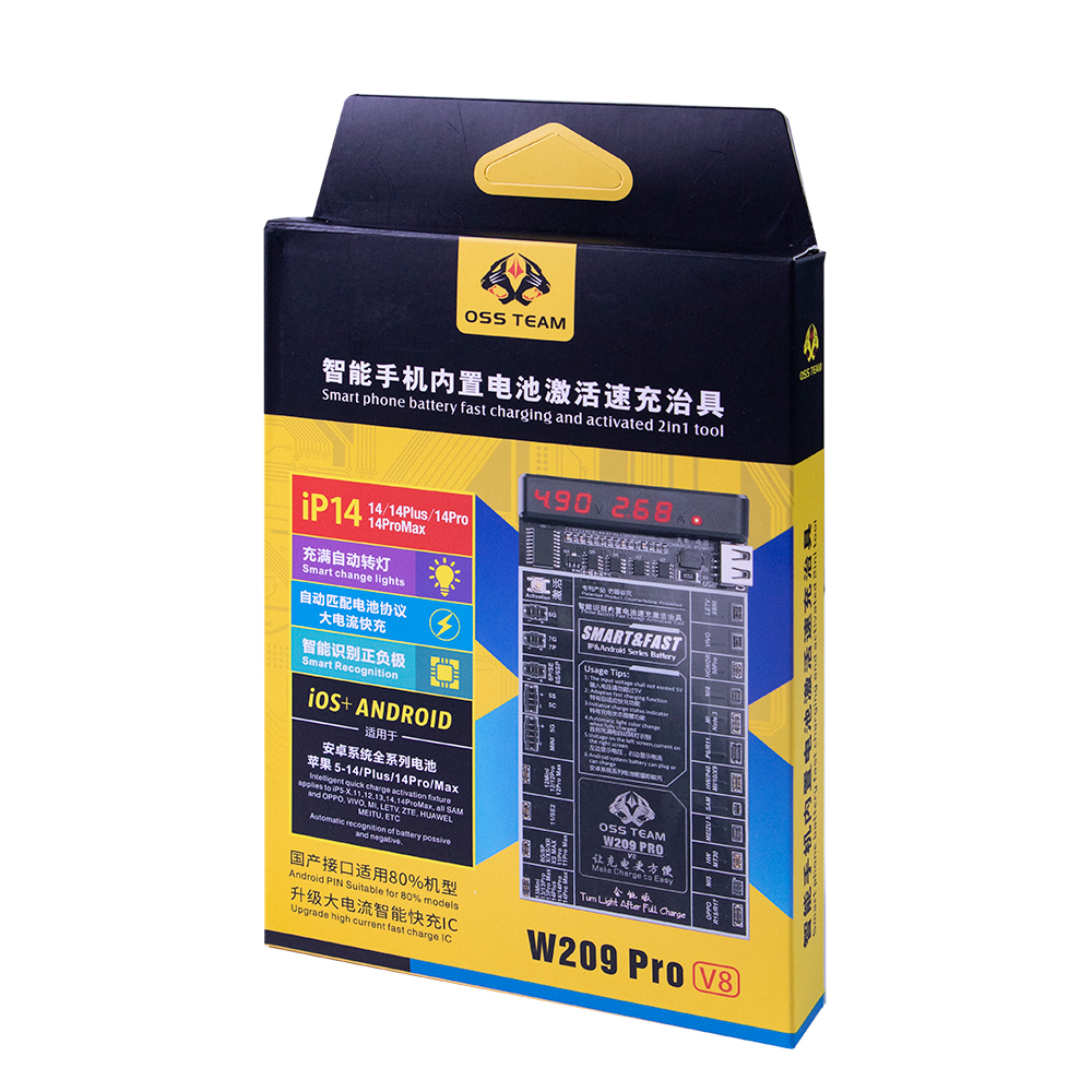 (OSS TEAM)W207+ / W209 PRO V8 / W209 PRO V9 Smart phone battery fast charging and activated 2 in ...