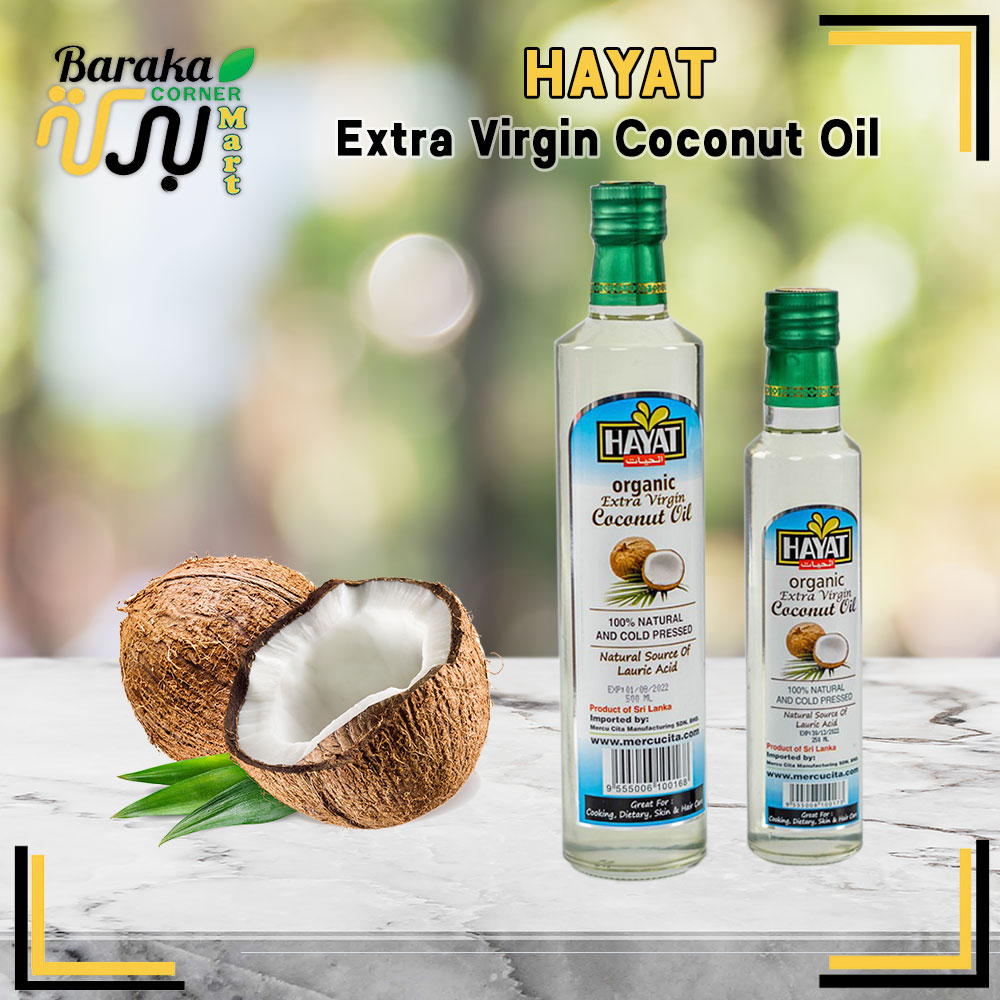 Minyak Kelapa | Organik | Hayat Organic Extra Virgin Coconut Oil | 椰子油 ...