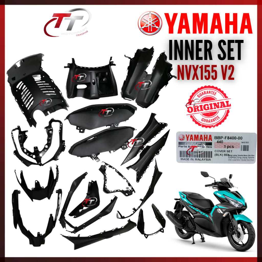 100% ORIGINAL YAMAHA NVX155 V1 V2 NVX 155 AEROX COVER INNER SET PART ...