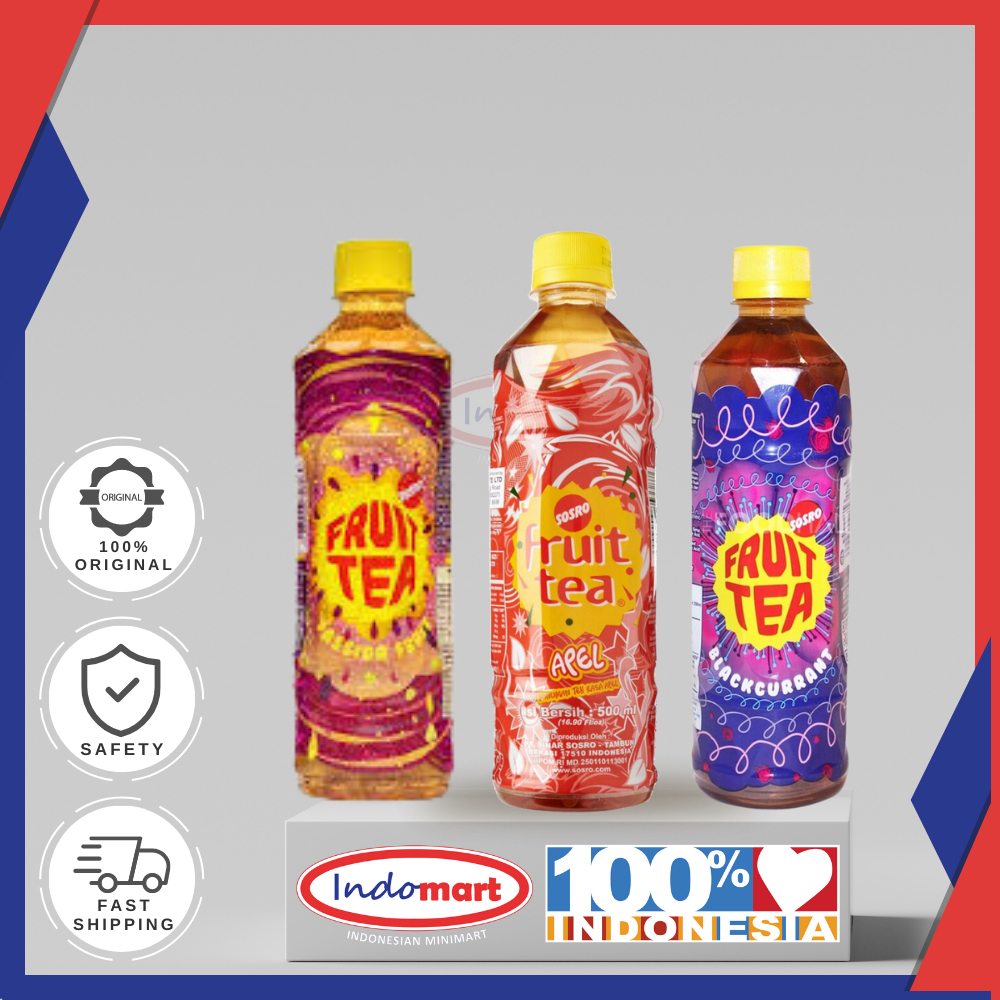 🌟READY STOCK🌟SOSRO FRUIT TEA BLACKCURRENT / APPLE / MARKISA 350 ML ...