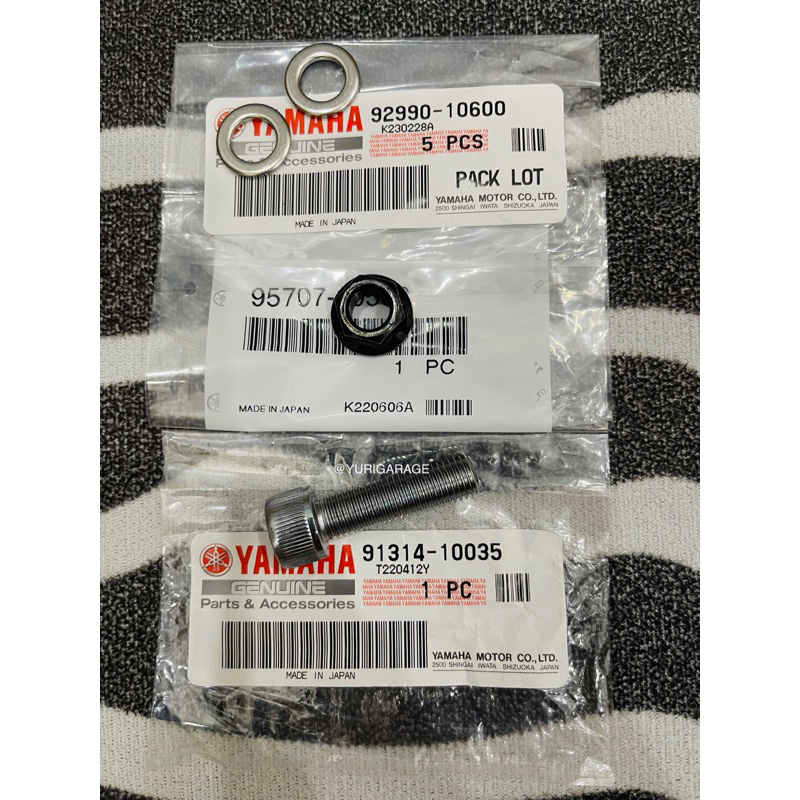YAMAHA RXZ MUFFLER BOLT EXHAUST SCREW ALLENKEY NUT WASHER PLATE EKZOS ...