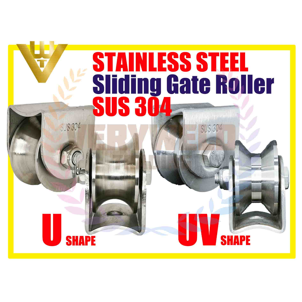 VERYWELD Stainless Steel SUS 304 Gate Roller / Pagar Bearing / Sliding ...