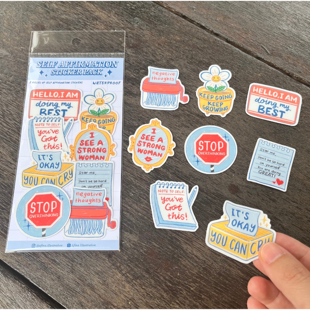 Self Affirmation Decorative Waterproof Sticker Pack | Shopee Malaysia