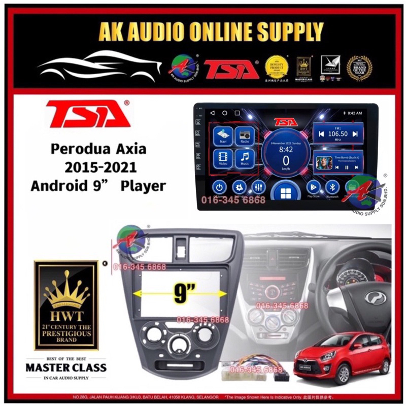 [ MTK 2+32GB ] TSA Perodua Axia 2015 - 2022 Android 9'' inch Car player ...
