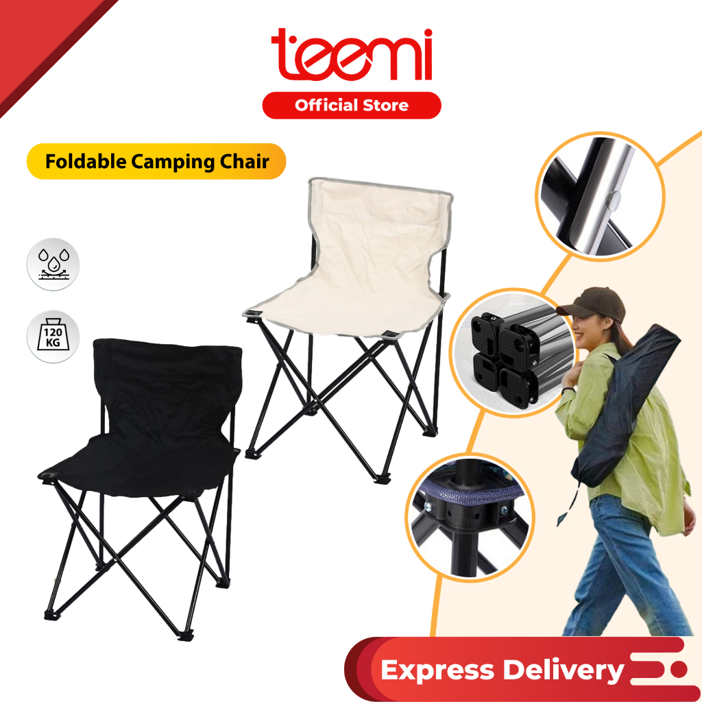 TEEMI Large Size Foldable Camping Chair Kerusi Healing Lipat Relax ...