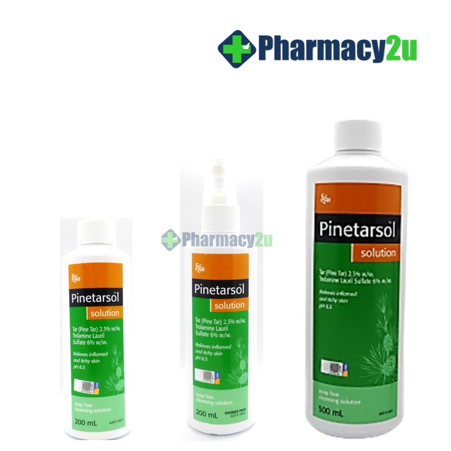 EGO PINETARSOL SOLUTION RELIEVES INFLAMED AND ITCHY SKIN PH 6.5 200ML ...