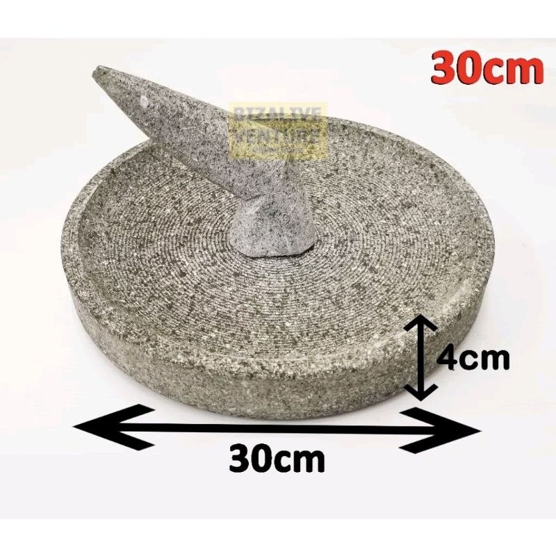 Lesung Gesek Batu Original | Mortar & Pestle | Cobek Batu & Ulekan ...