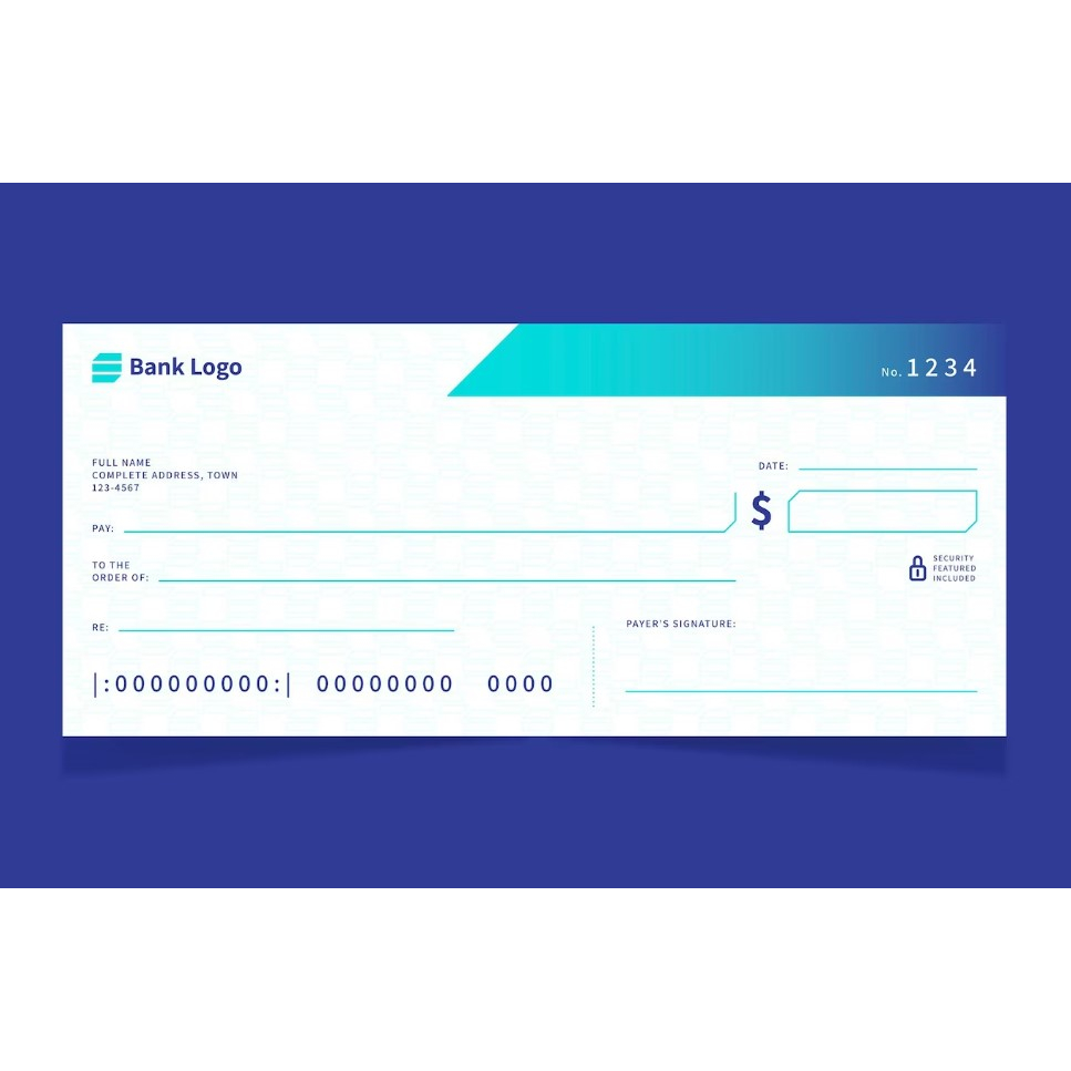 Cheque Mockup (on Foamboard) - 50x100cm - 60x120cm - Self pickup (Only ...