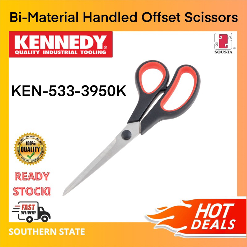 Kennedy Bi-Material Handled Offset Scissors 8.1/2” KEN-533-3950K ...
