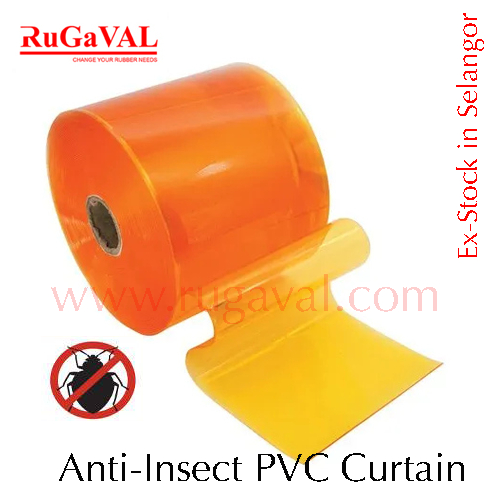 PVC Curtain, PVC Strip, Yellow Door Curtain, Anti Insect Curtain, Size ...