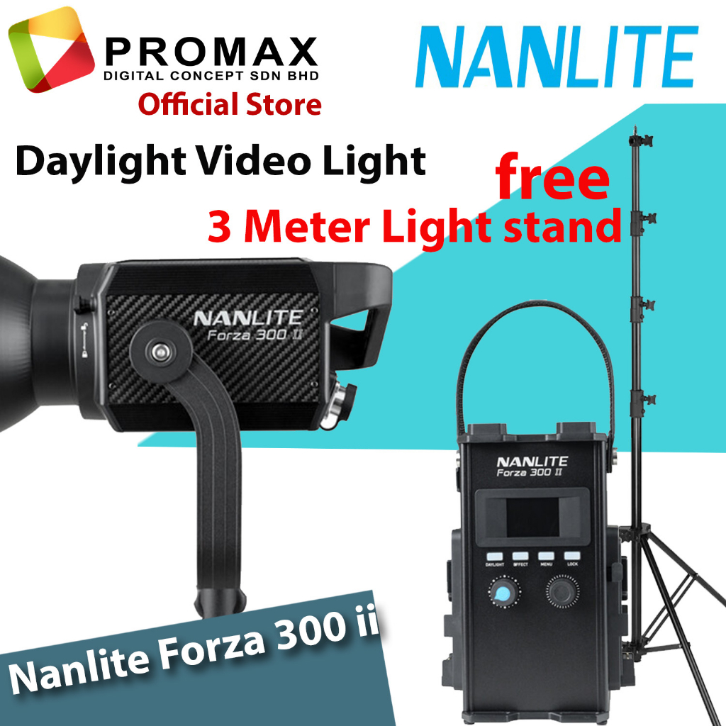 NanLite Forza 300 300ii LED 300W 5600K Daylight Monolight C300D II ...