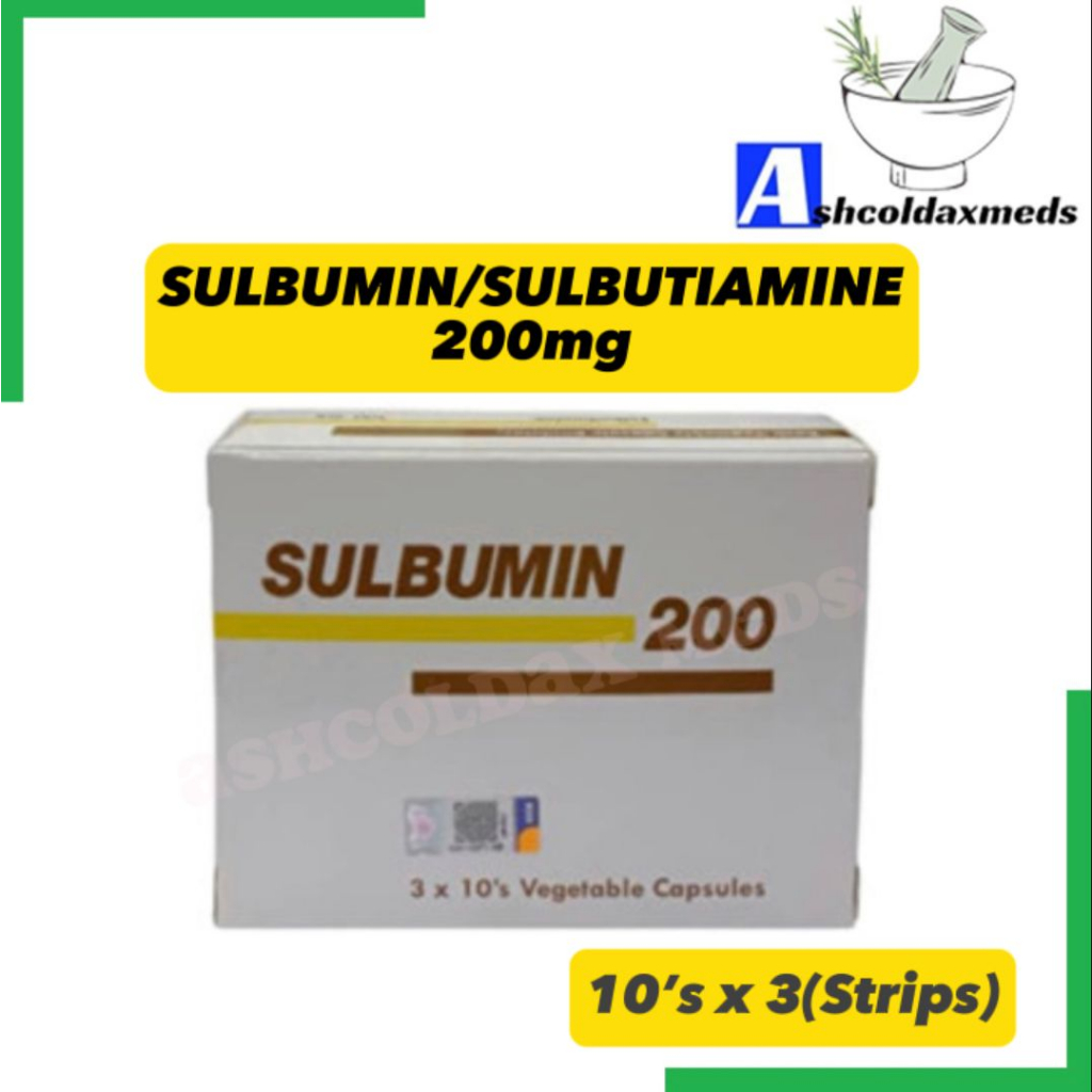 Sulbumin/Sulbutiamine 200MG 10S/30S (Memory/Focus/Alertness) | Shopee ...