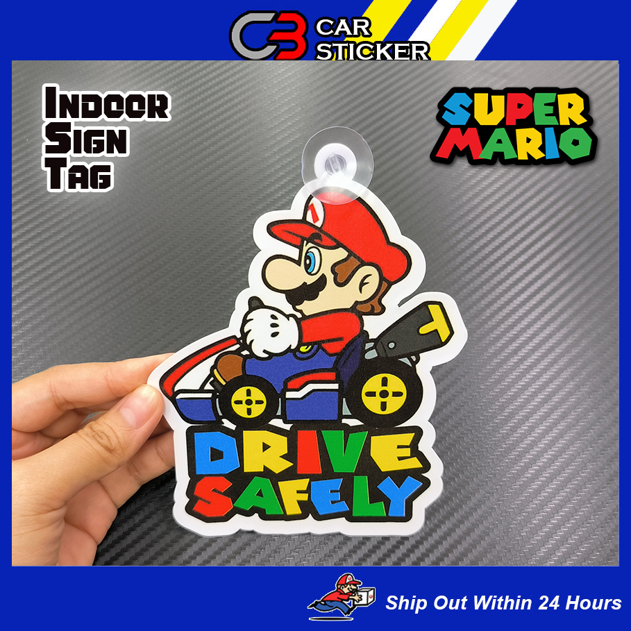 Super Mario Drive Car Sign Tag / T145 | Shopee Malaysia