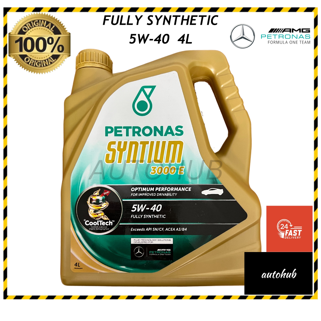 ORIGINAL Petronas AMG Mercedes 5W40 SYNTIUM 3000 E Engine Oil Fully ...