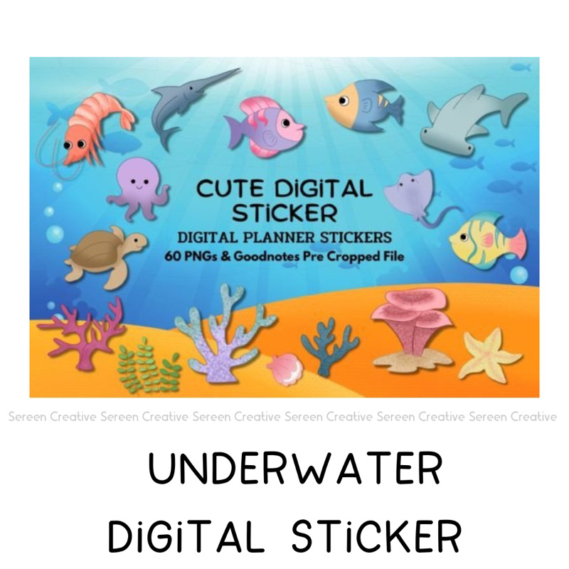 DS38 Underwater World Digital Sticker Pack for Goodnotes | Shopee Malaysia