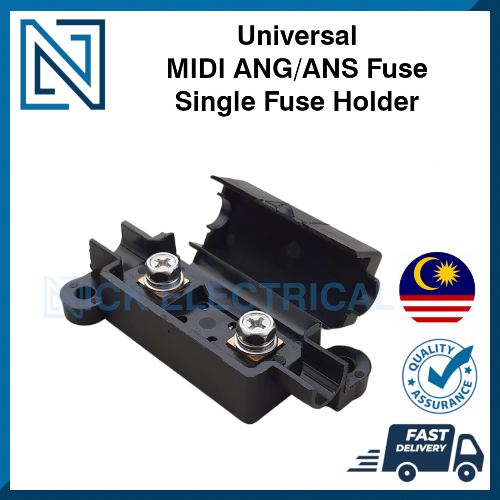 Universal Single Fuse Holder MIDI Fuse Box 30A 40A 50A 60A 70A 80A 100A ...
