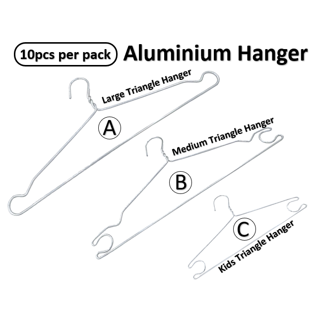 10pcs High Quality Aluminium Hanger | Shopee Malaysia