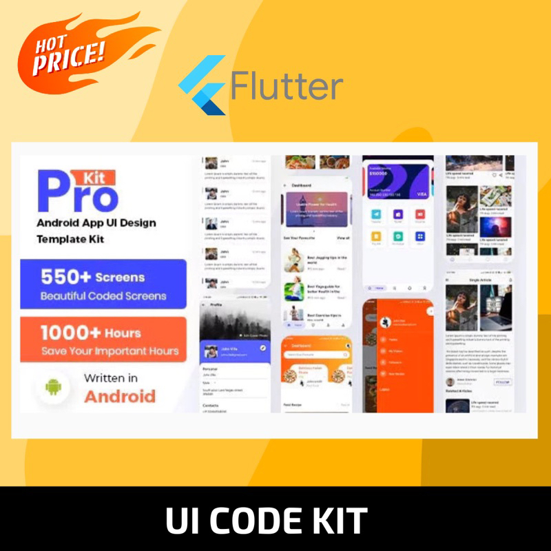 Flutter UI kit - ProKit ( Latest Version ) | Shopee Malaysia