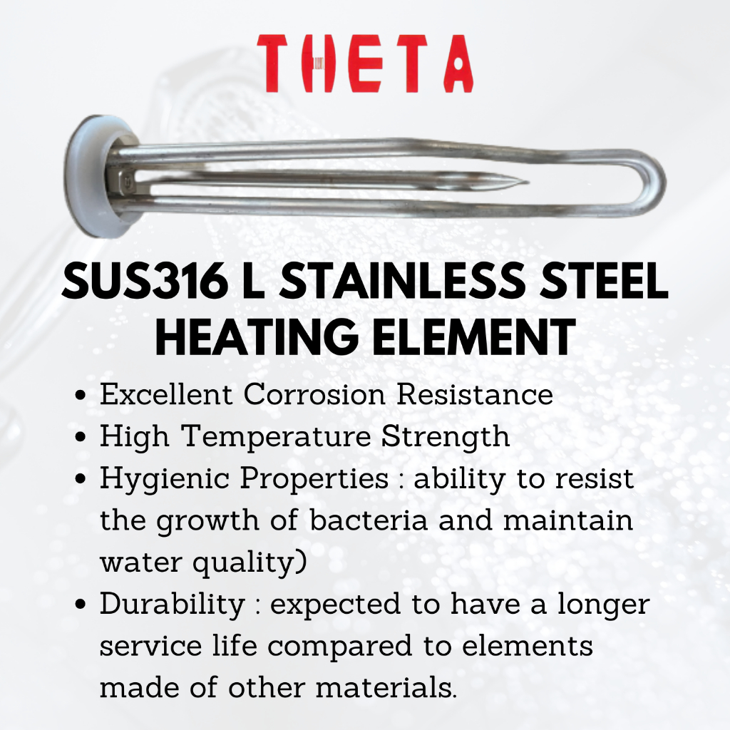 THETA 100% Authentic Heating Element for THETA Water Heater Storage ...