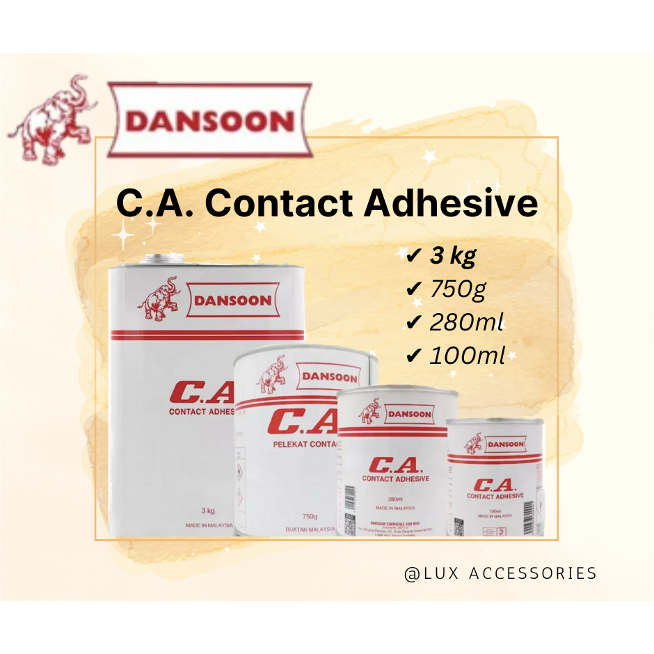 DANSOON CA Contact Adhesive | 3 kg | Dunlop Gam Formica Glue Gam Kuning ...