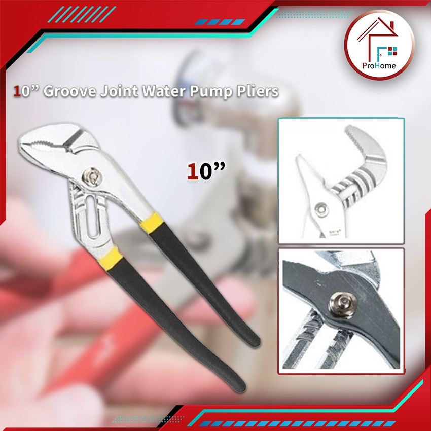 10" Water Pump Plier / Plumbing Pipe Wrench / Adjustable Ratchet ...