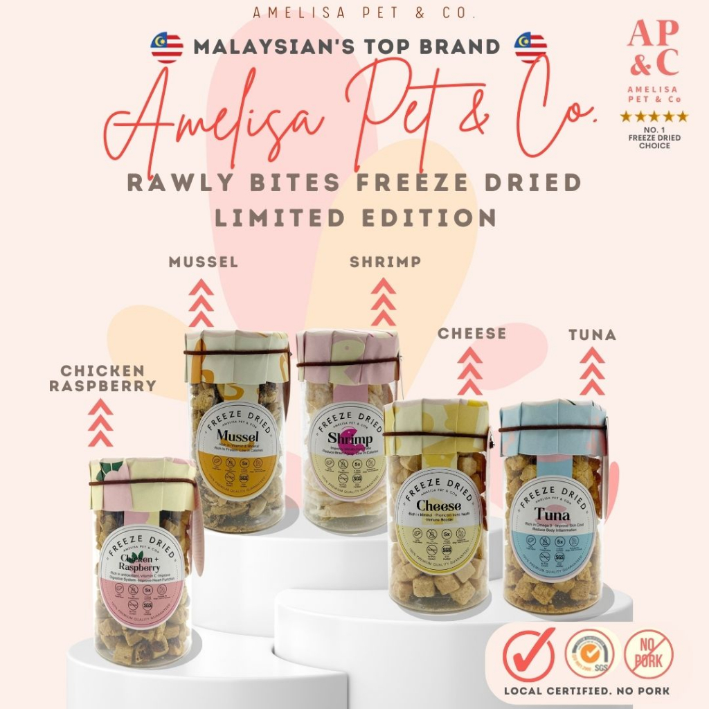Amelisa Pet & Co Rawly Bites Freeze Dried Pet Treat Limited Edition ...