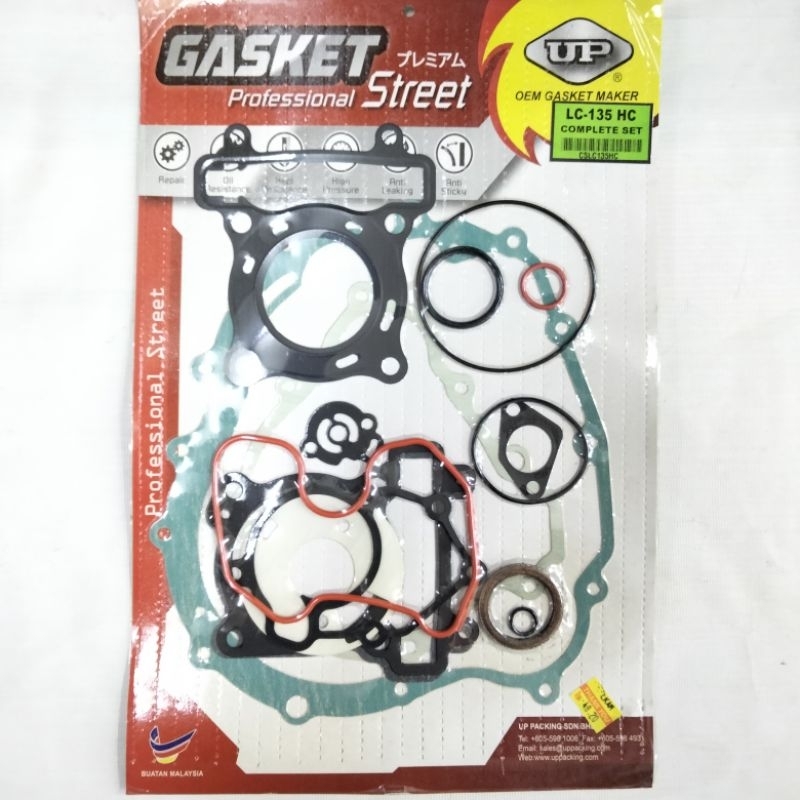 UP OVERHAUL GASKET COMPLETE SET YAMAHA LC135-5S GASKET COMPLETE SET ...