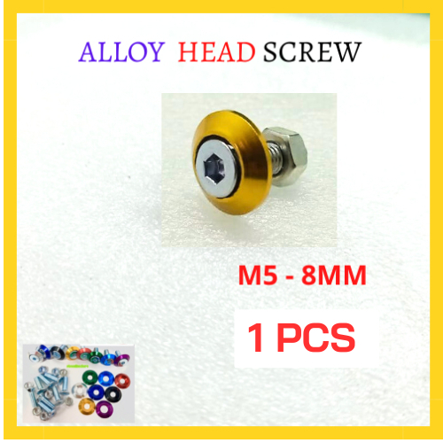 🔥Hot Item🔥M6x10mm Universal Screw Skru Alloy head Screw Nut Lesen Plate ...