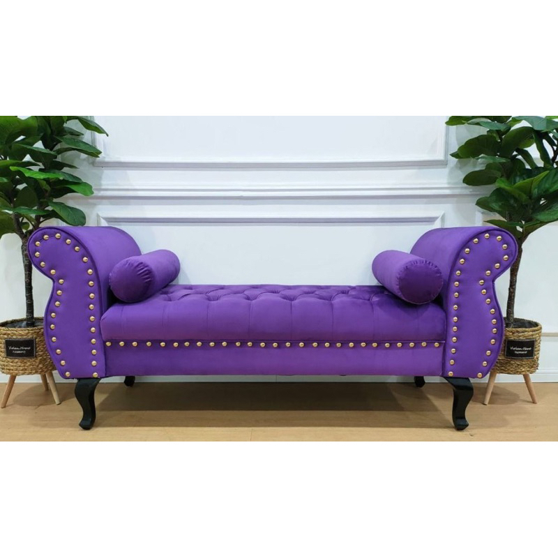 Luxury Bench baldu handmade/Sofa bench/Bangku baldu/sofa/Kerusi bench ...