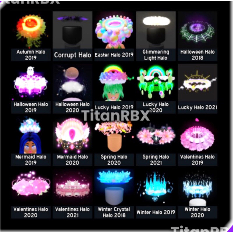 ROYALE HIGH ALL HALOS (cheapest price) | Shopee Malaysia