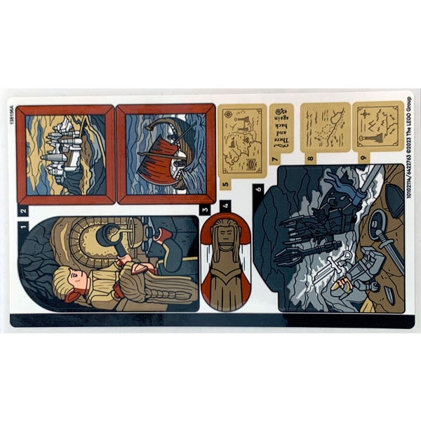 Lego Lord of the Rings Rivendell Sticker Sheet for Set 10316 - Sheet 1 ...