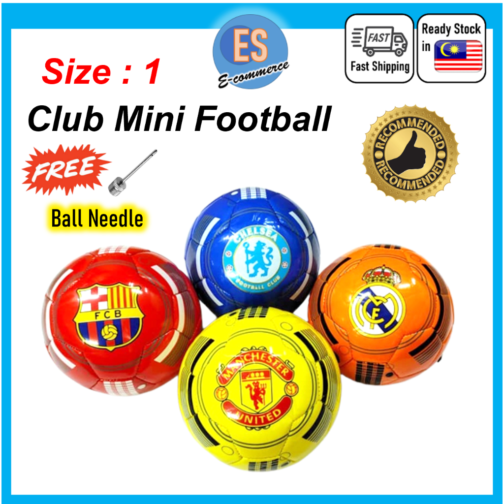 🌟🆂🅰🅻🅴🌟 MINI FOOTBALL SIZE 1 SOUVENIR BALL KIDS FOOTBALL TOYS | Shopee ...