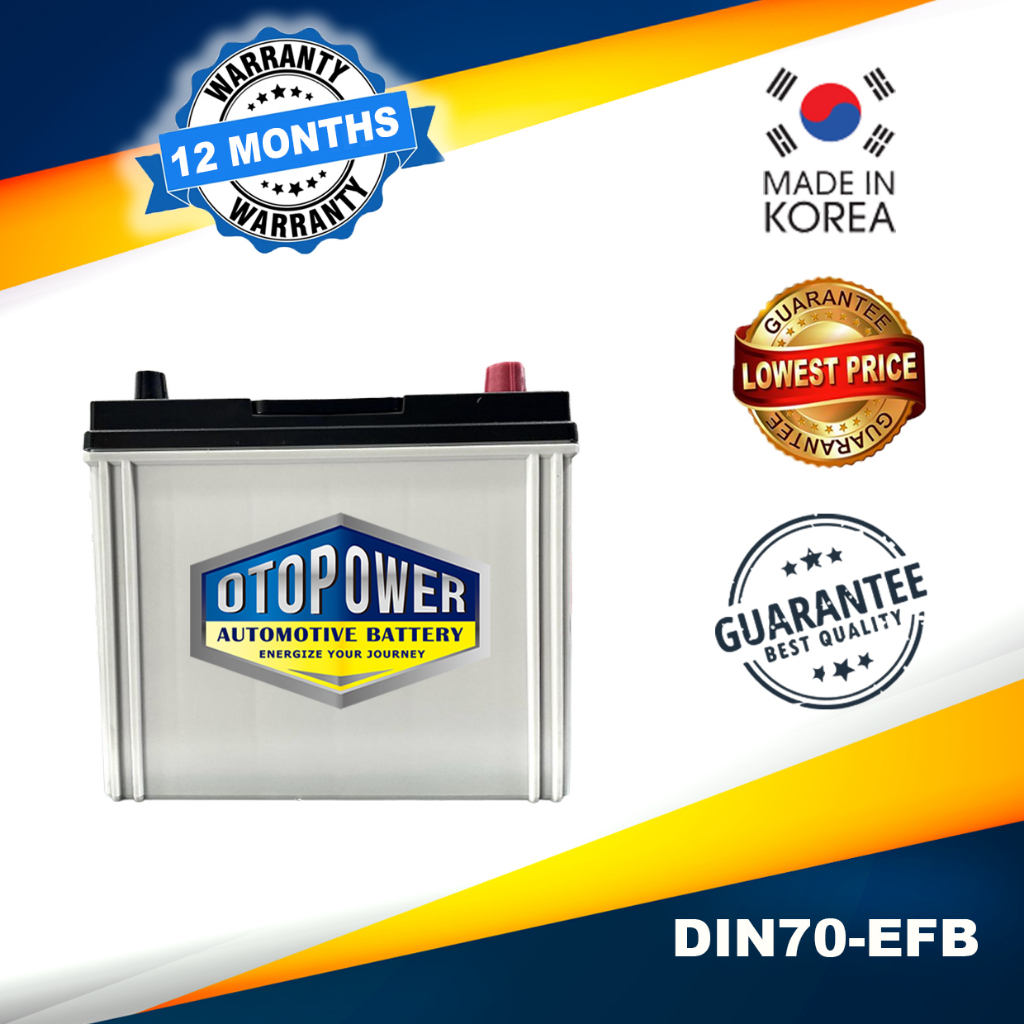 Otopower DIN70-EFB Battery For Mini Cooper S Countryman Mercedes W205 ...