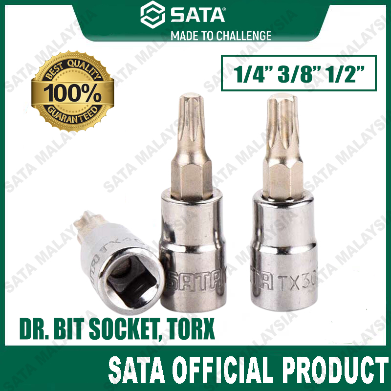 1/4" 3/8" 1/2" SATA Torx Bit Socket Allen Key Socket Impact Hex Bit ...