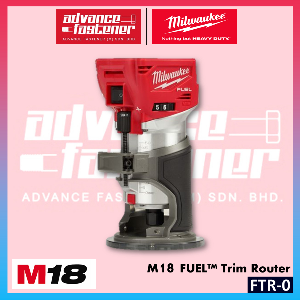 Milwaukee FTR-0 FTR-301 M18 FUEL™ Trim Router | Shopee Malaysia