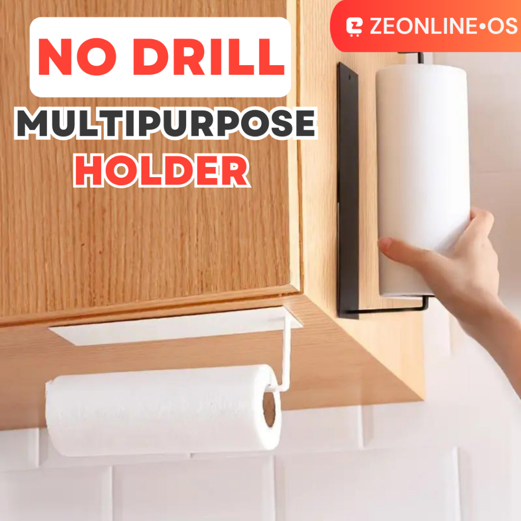 Kitchen Tissue Rack Paper Hanger Rack Holder Cupboard Towel Wall ...