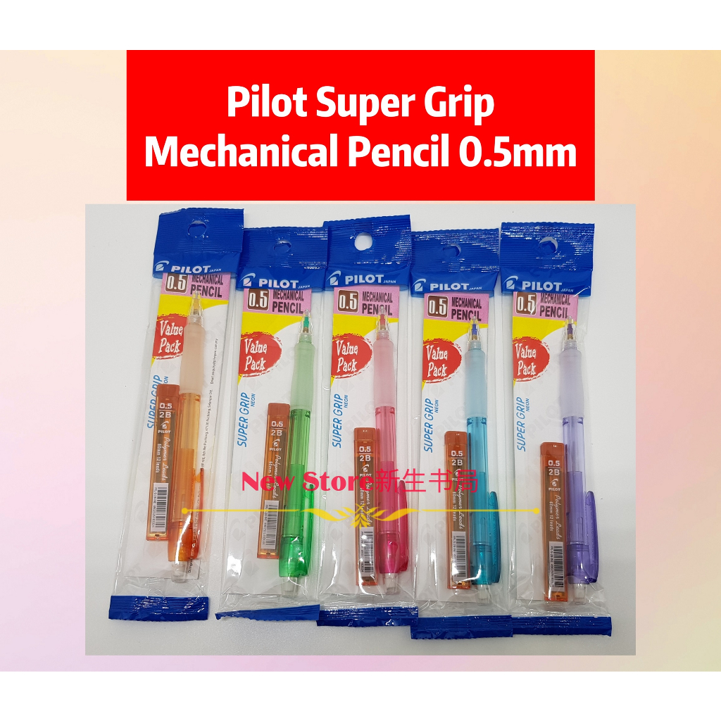 [NEWSTORE] Pilot SUPER GRIP Mechanical Pencil Value Pack + Free Pencil ...