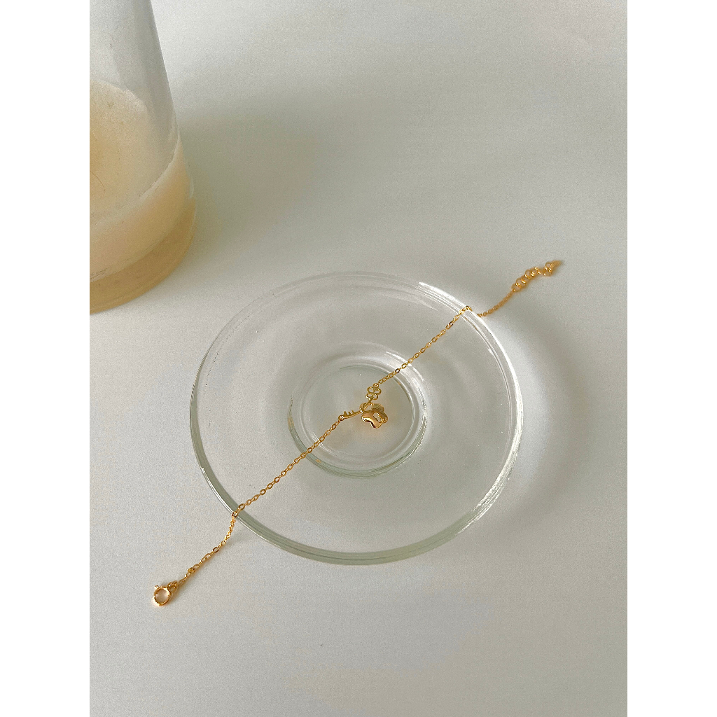 Yours Jewel 916 Gold Heart Lock (Butterfly) Bracelet ( Emas 916 Rantai ...