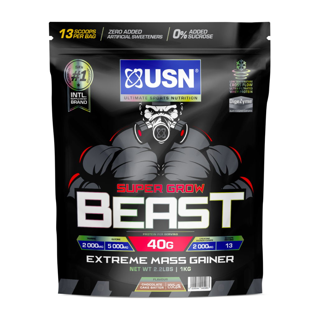 USN Super Grow Beast Extreme Mass Gainer 4kg | Shopee Malaysia