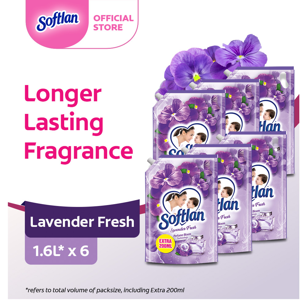 [Bundle Of 6] Softlan Anti Wrinkles Lavender Fresh (Purple) Fabric ...