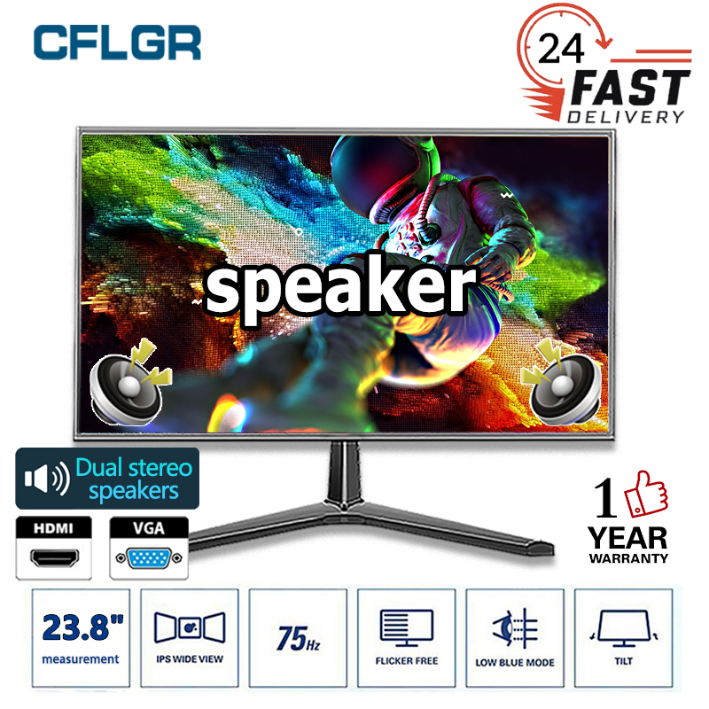 New Monitor LED 23.8" (computer monitor) with HDMI, VGA With speaker ...