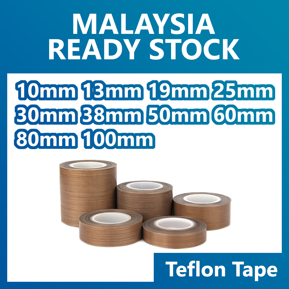 PTFE Teflon Tape 10mm ~ 100mm High Temperature Heat Resistant Adhesive ...